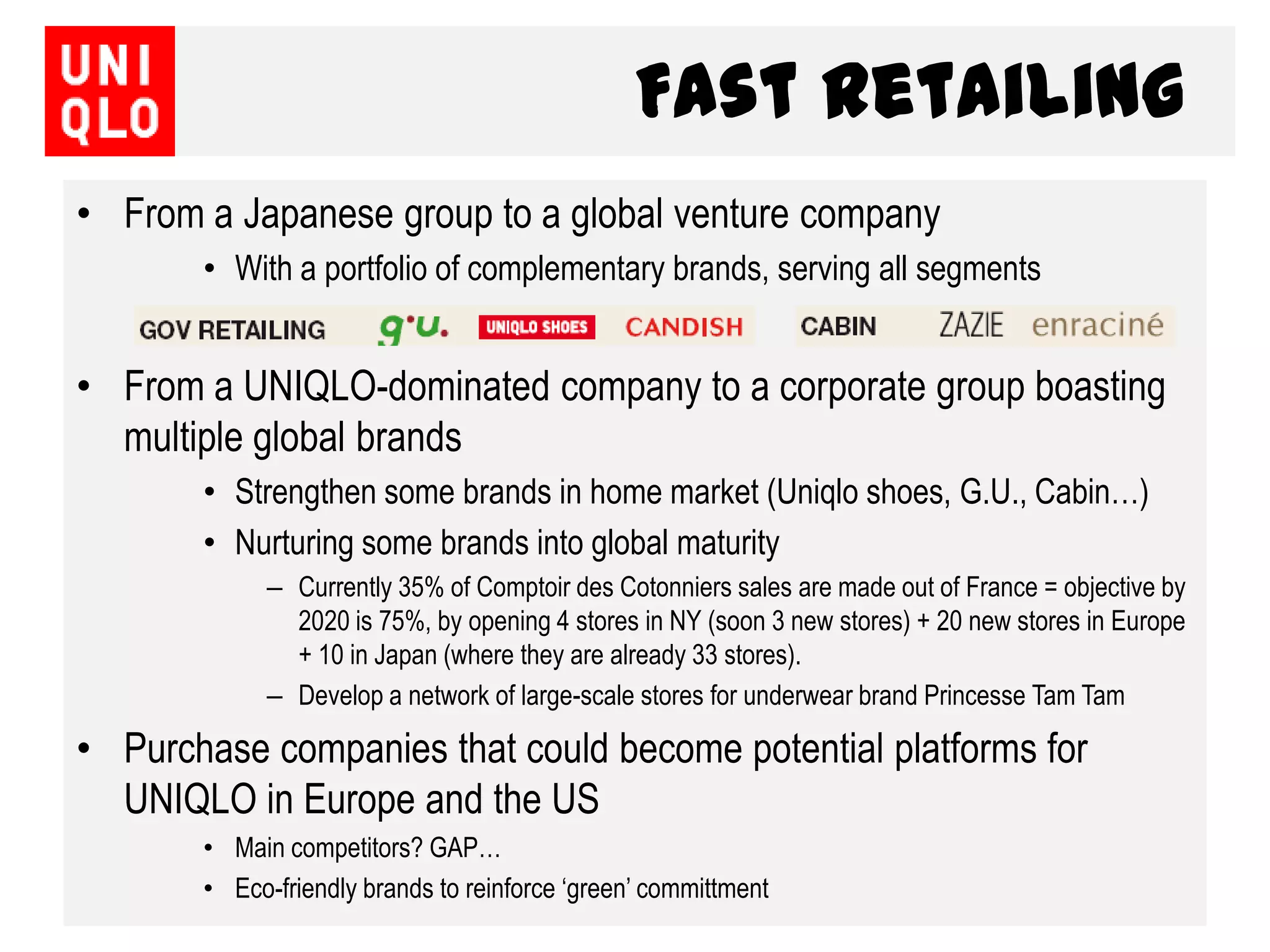 GM2010 - Fast Retailing/Uniqlo: The next 10 years | PPT
