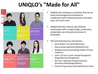 Uniqlo Case Study in Thailand by www.brandnow.asia