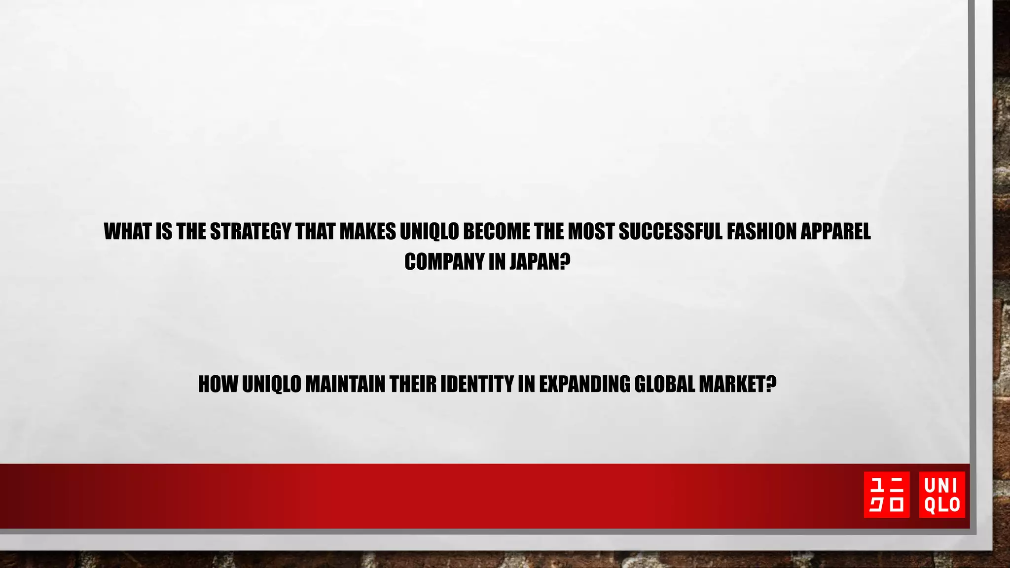 Uniqlo brand identity | PPTX