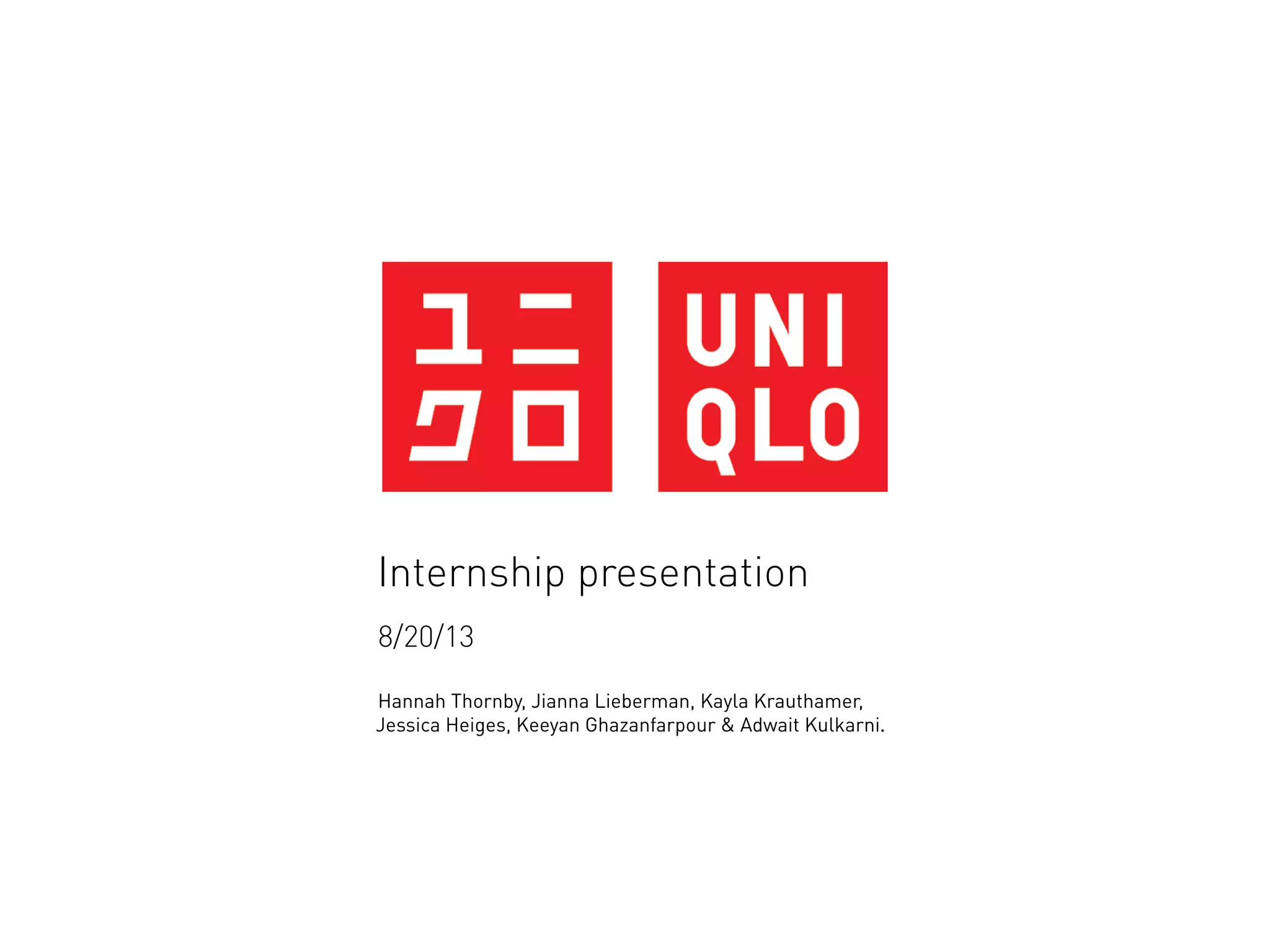 Uniqlo deck team_1 | PDF