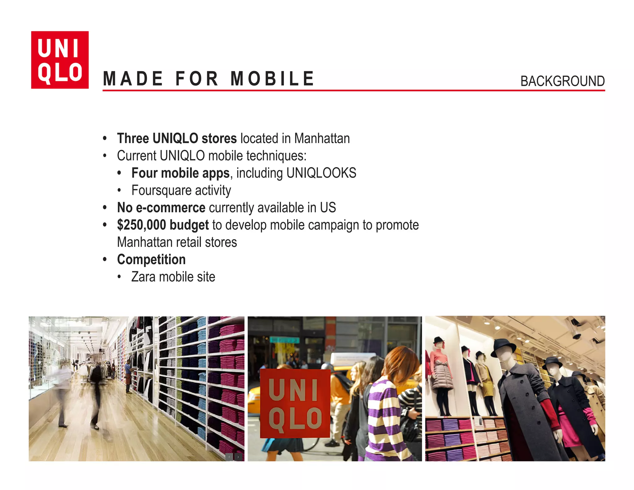 Uniqlo made for mobile - NYU | PDF