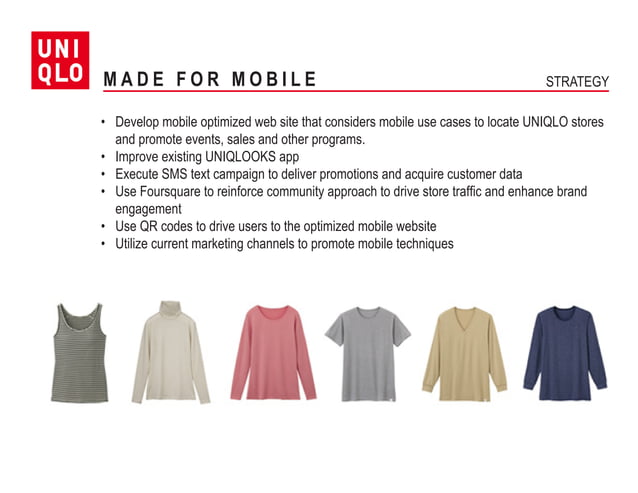 Uniqlo made for mobile - NYU | PDF