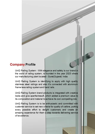 UniQ SS Railing System.pdf | Home Appliances | Home & Garden