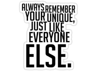 We are all Unique!! | PPTX