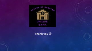 RFP Response for Unique Bank Technical Migration | PPTX