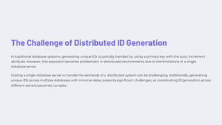 Unique Id Generation In Distributed System (twitter Snowflake Approach 
