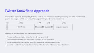 Unique ID Generation in Distributed System (Twitter Snowflake Approach) | PPT