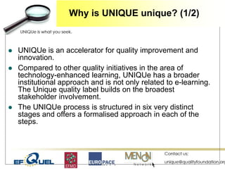 UNIQUe Presentation | PDF | Education