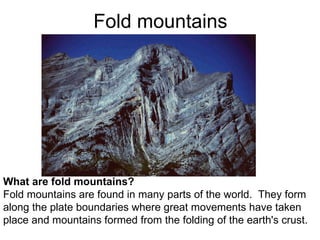 Unique Landforms Locate At Plate Margins Bv | PPT