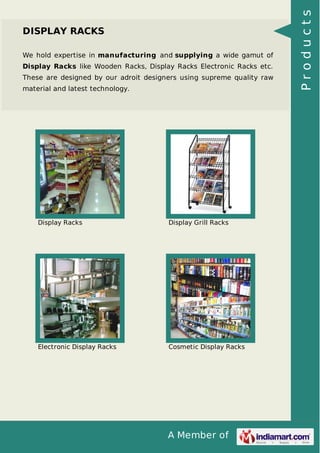 UNIQUE RACKS, New Delhi, Display Racks | PDF