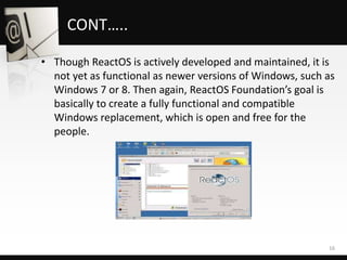 8 NOT-So known operating systems | PPTX