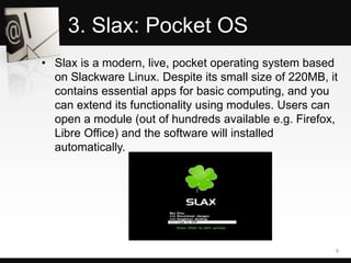 8 NOT-So known operating systems | PPTX