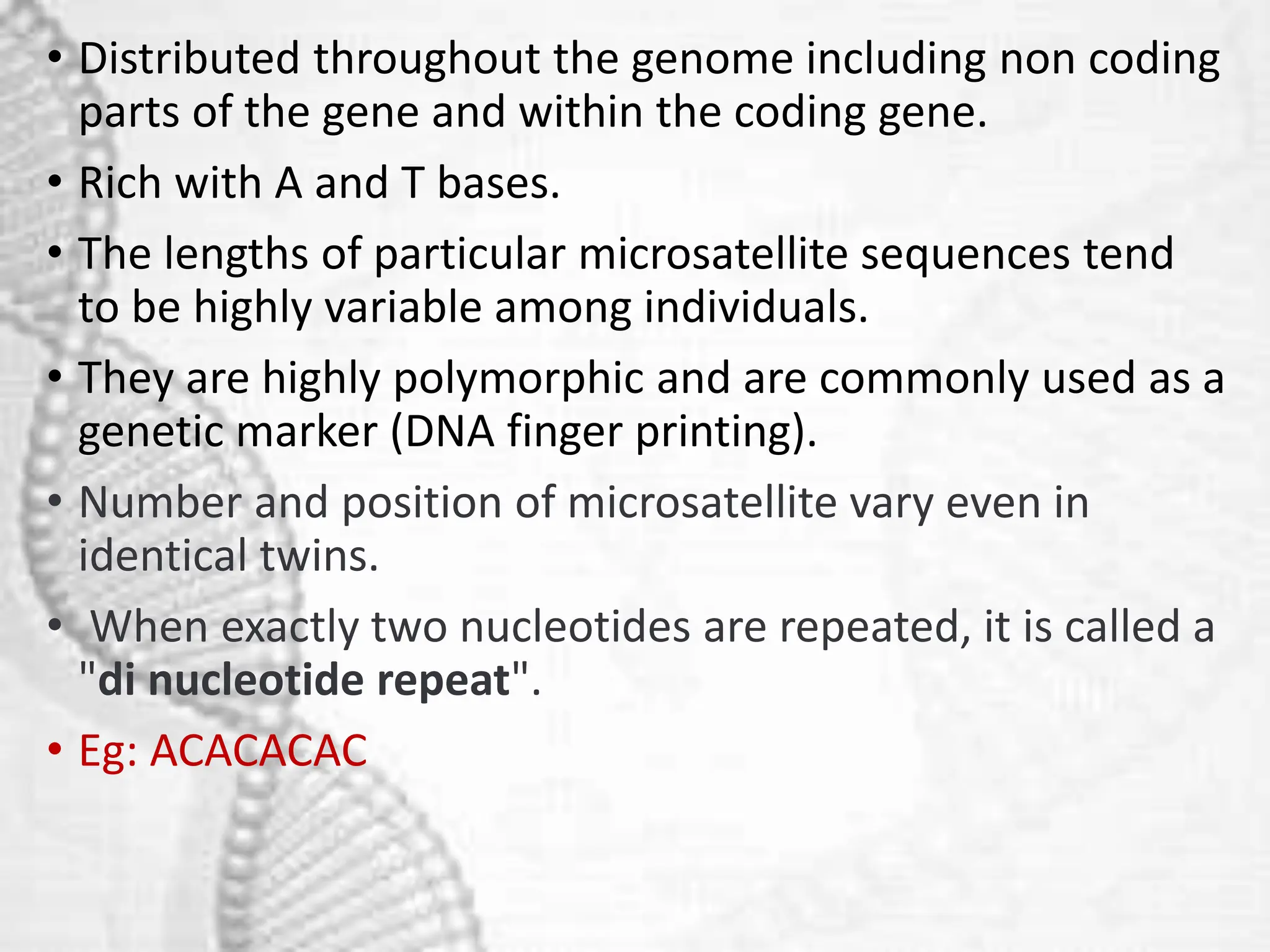 UNIQUE AND REPETITIVE DNA.a derailed presentation | PPTX
