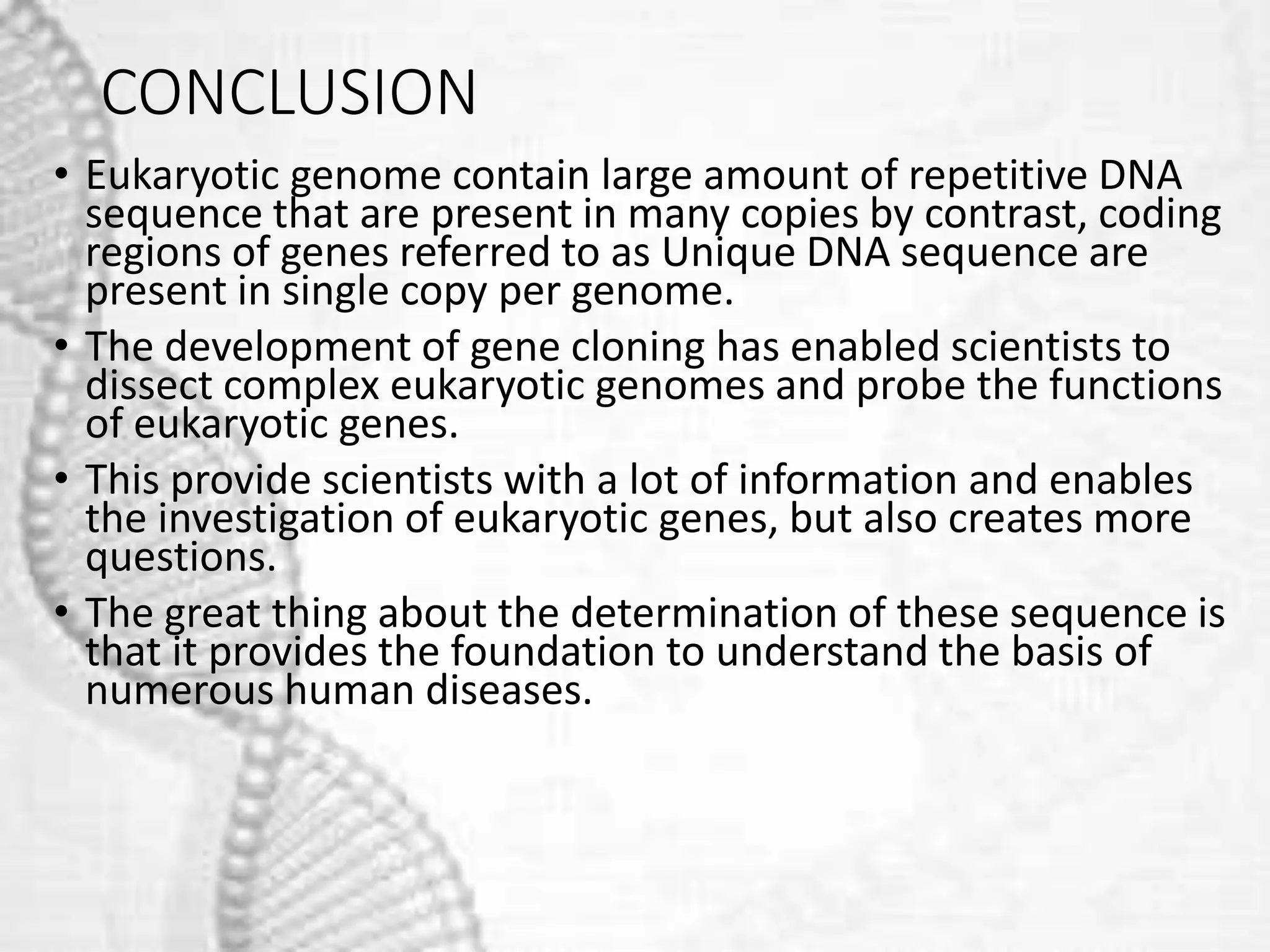 UNIQUE AND REPETITIVE DNA.a derailed presentation | PPTX