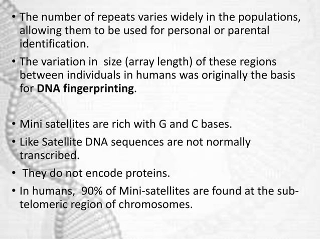UNIQUE AND REPETITIVE DNA.a derailed presentation | PPTX