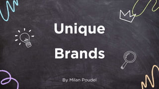 Unique Brands & Their Differentiating Factor | MBA Presentation ...