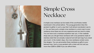 Unique cross necklaces are now new trend in fashion accessories | PPT