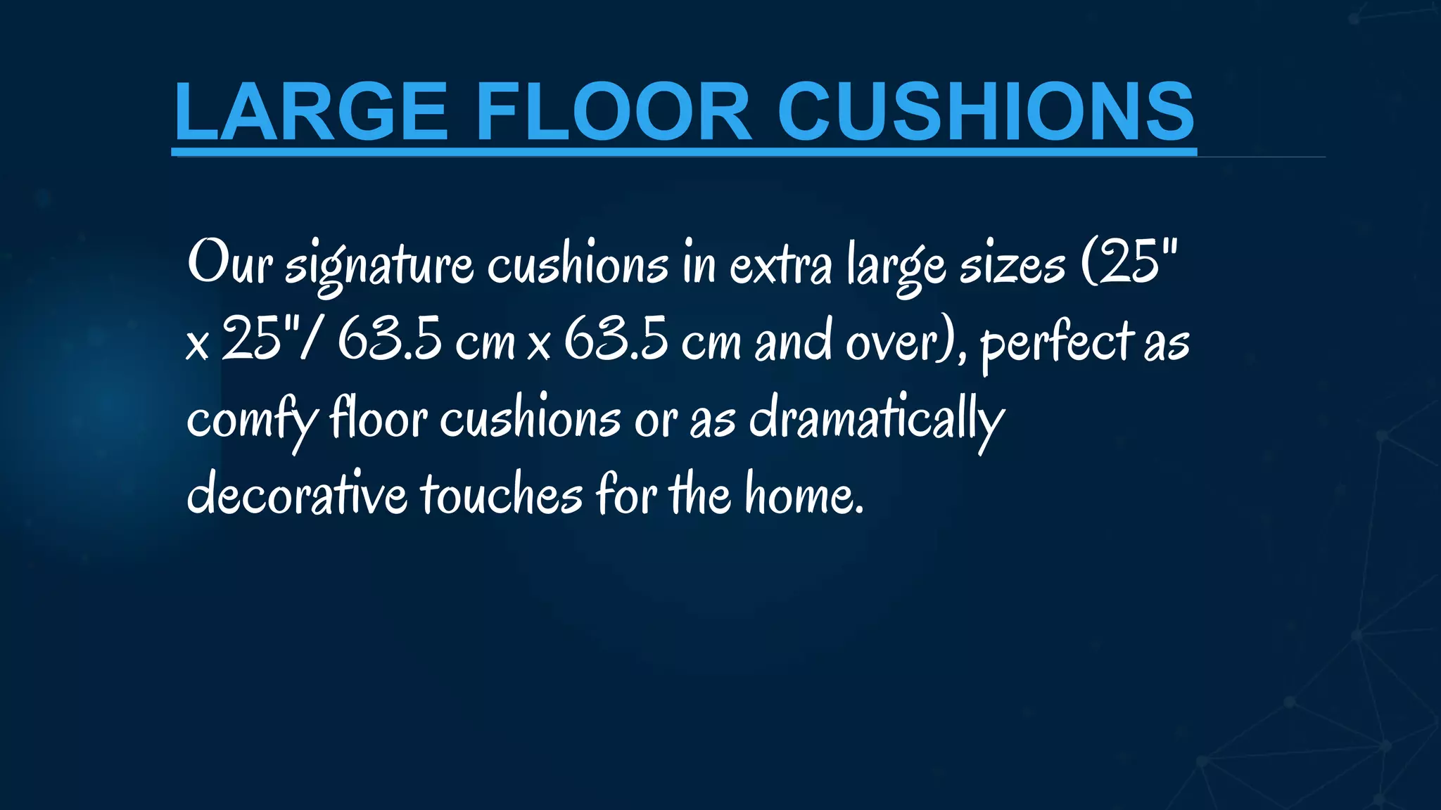luxury cushions | PPT