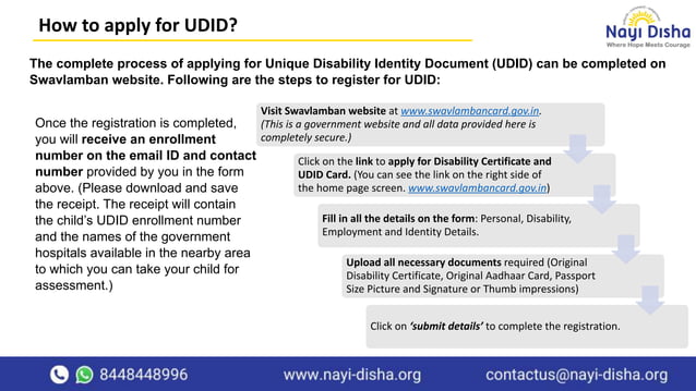 Unique Disability Identity Card-UDID.pdf | Special Needs Kids | Parenting