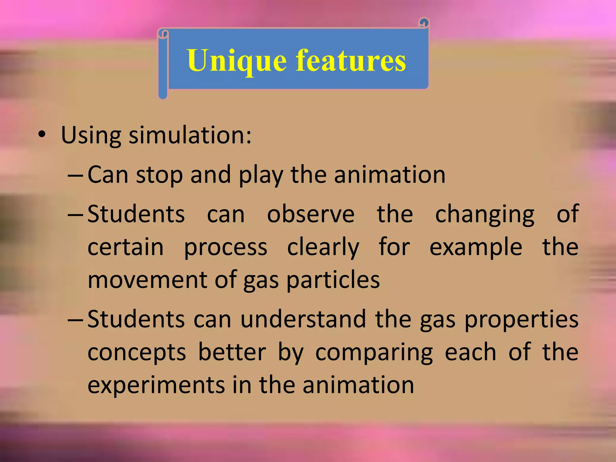 Unique features of simulation & modeling | PPT