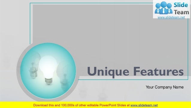 Unique Features PowerPoint Presentation Slides
