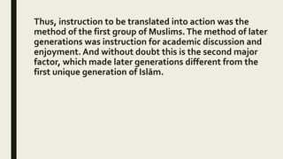 Unique generation - Unique Quran | PPT