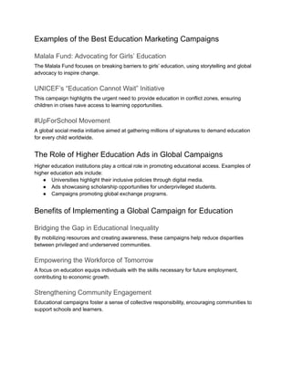Unique Global Campaign for Education Success.pdf