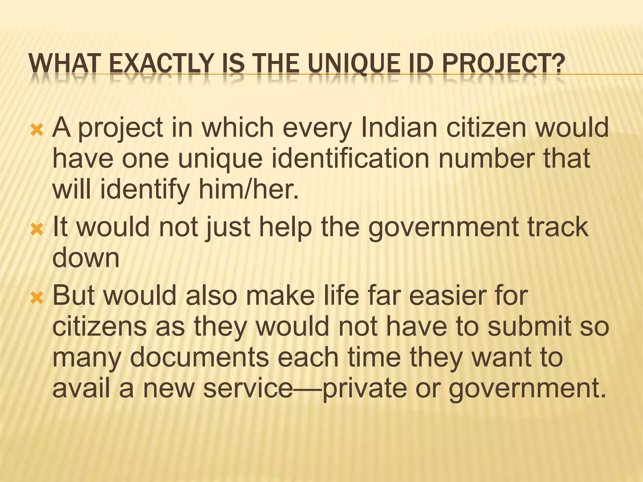 Unique id project | PPTX