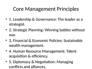 Concept of management in astroshastra... | PPT
