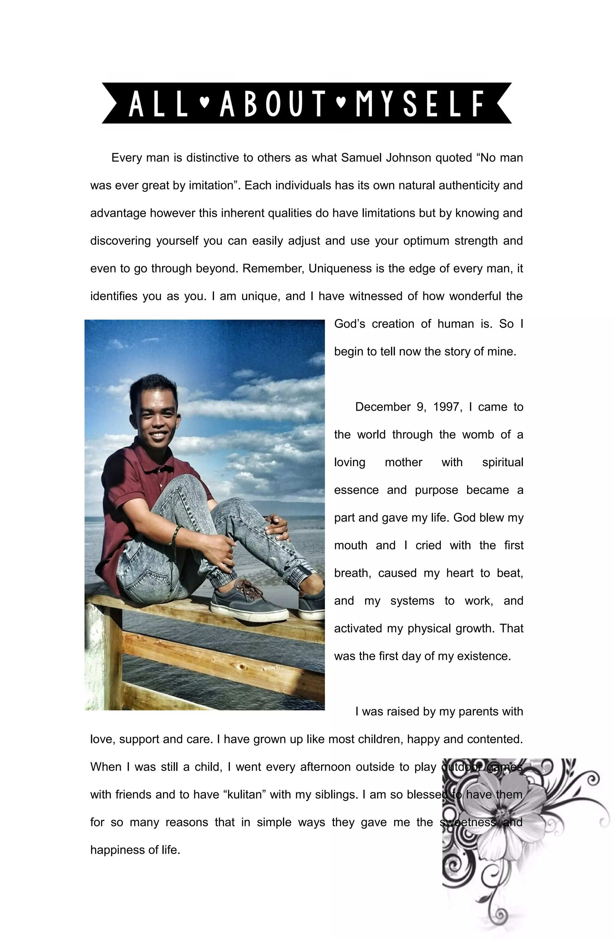 All About Myself | PDF