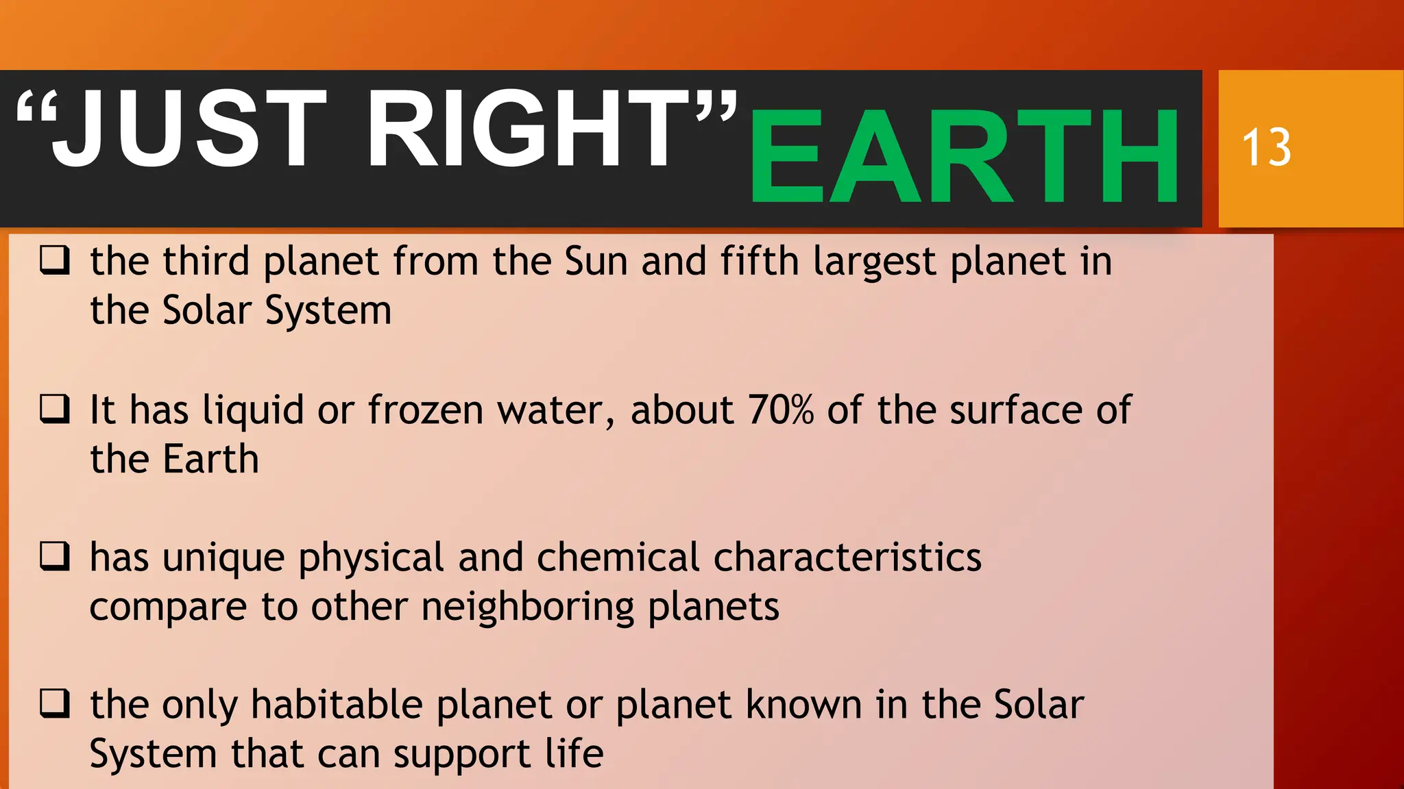 Uniqueness of The Earth.pptx dfkerfkerfkerf,ref | PPTX