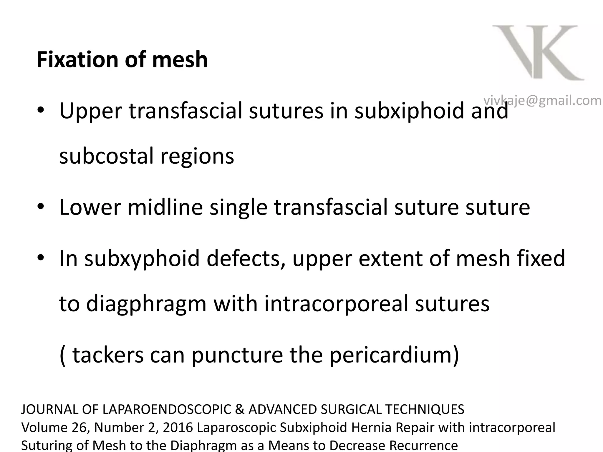 Suprapubic hernia - Unique Features | PPTX