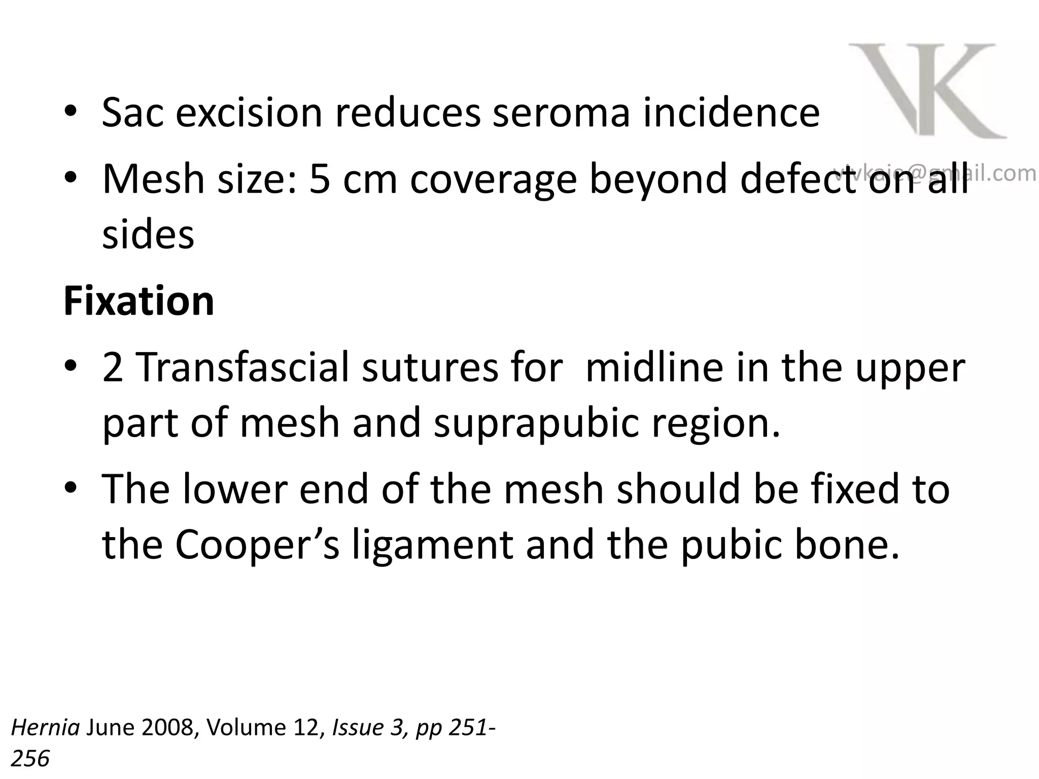 Suprapubic hernia - Unique Features | PPTX