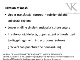 Suprapubic hernia - Unique Features | PPTX | Death, Injury, or Military Conflict | Sensitive Topics