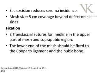 Suprapubic hernia - Unique Features | PPT