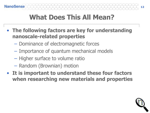 Unique Properties At The Nanoscale | PPT