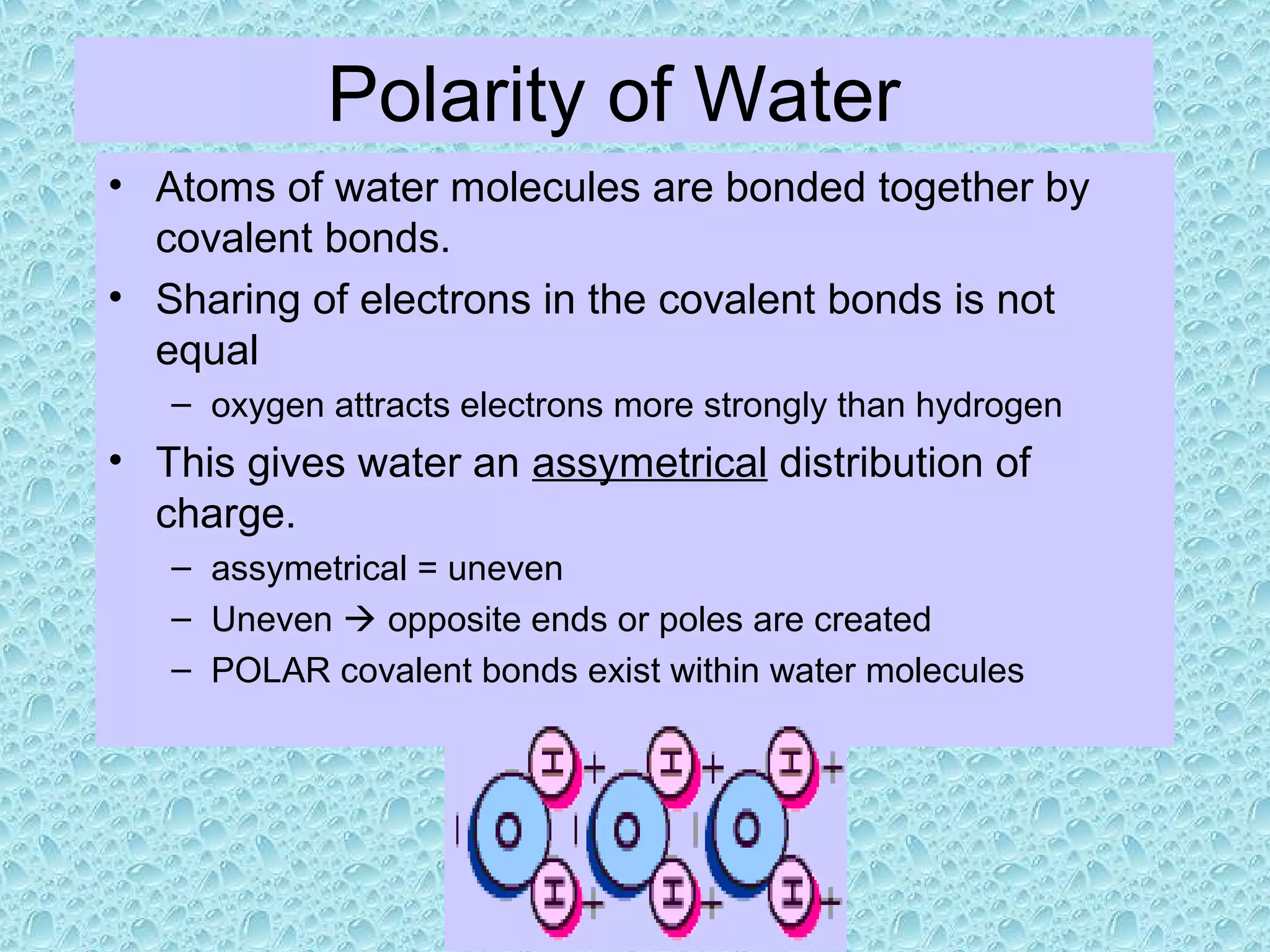 Unique properties of water | PPT