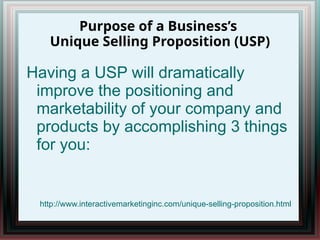 Unique Selling Proposition Chapter 1 Usp Ppt