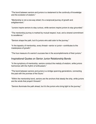 Unique Senior Junior Relationship Quotes.pdf