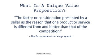Your Unique value proposition | PPTX