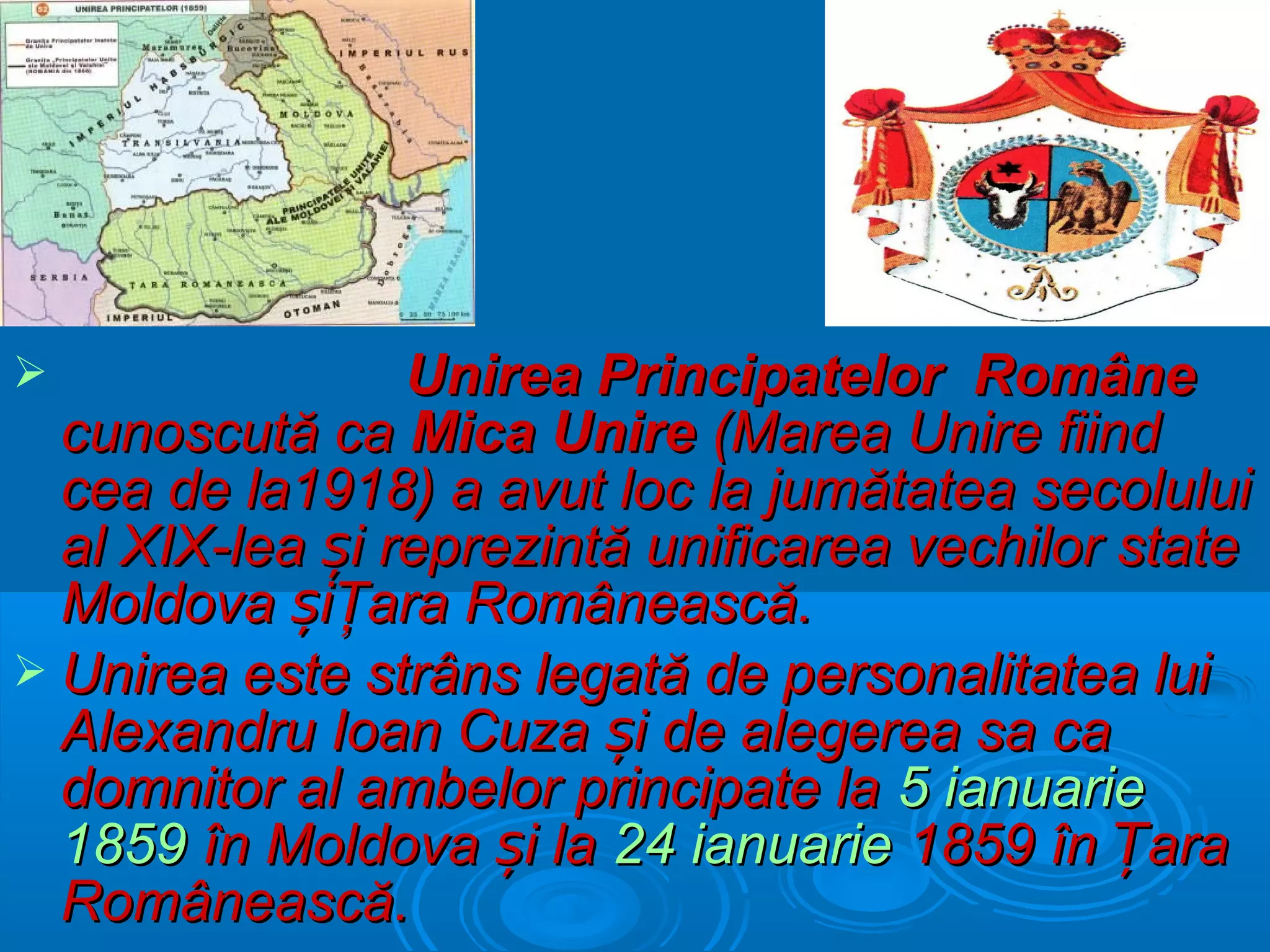 Unirea Principatelor Române 1859 | PPT