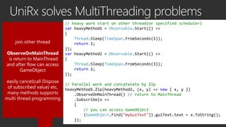 UniRx - Reactive Extensions for Unity(EN) | PDF