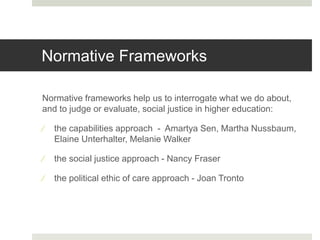 Brenda Leibowitz presentation at UNISA on higher education and social ...