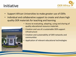 Introducing OER for Teacher Development in African Universities | PPT