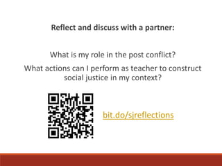 Teaching Social Justice in the EFL Classroom | PPTX