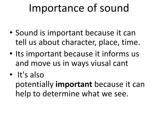 sound | PPT