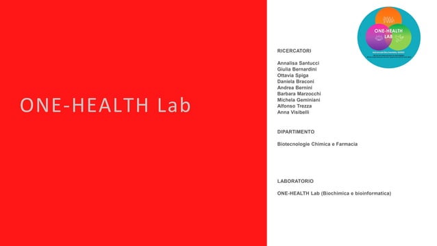ONE HEALTH Lab: presentazione delle attività | PDF