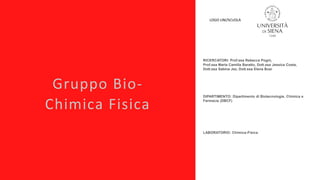 Gruppo Bio Chimica Fisica - presentazione | PDF