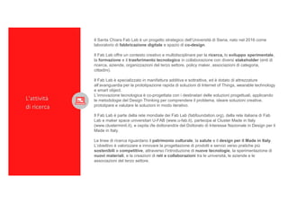 Santa Chiara Fab Lab - progetto dell’Università di Siena | PPT