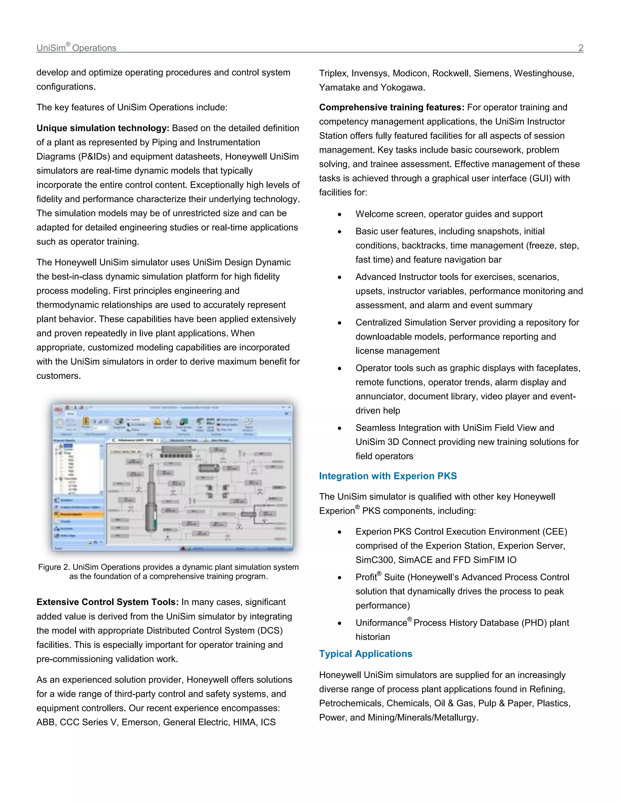 UniSim® Operations | PDF